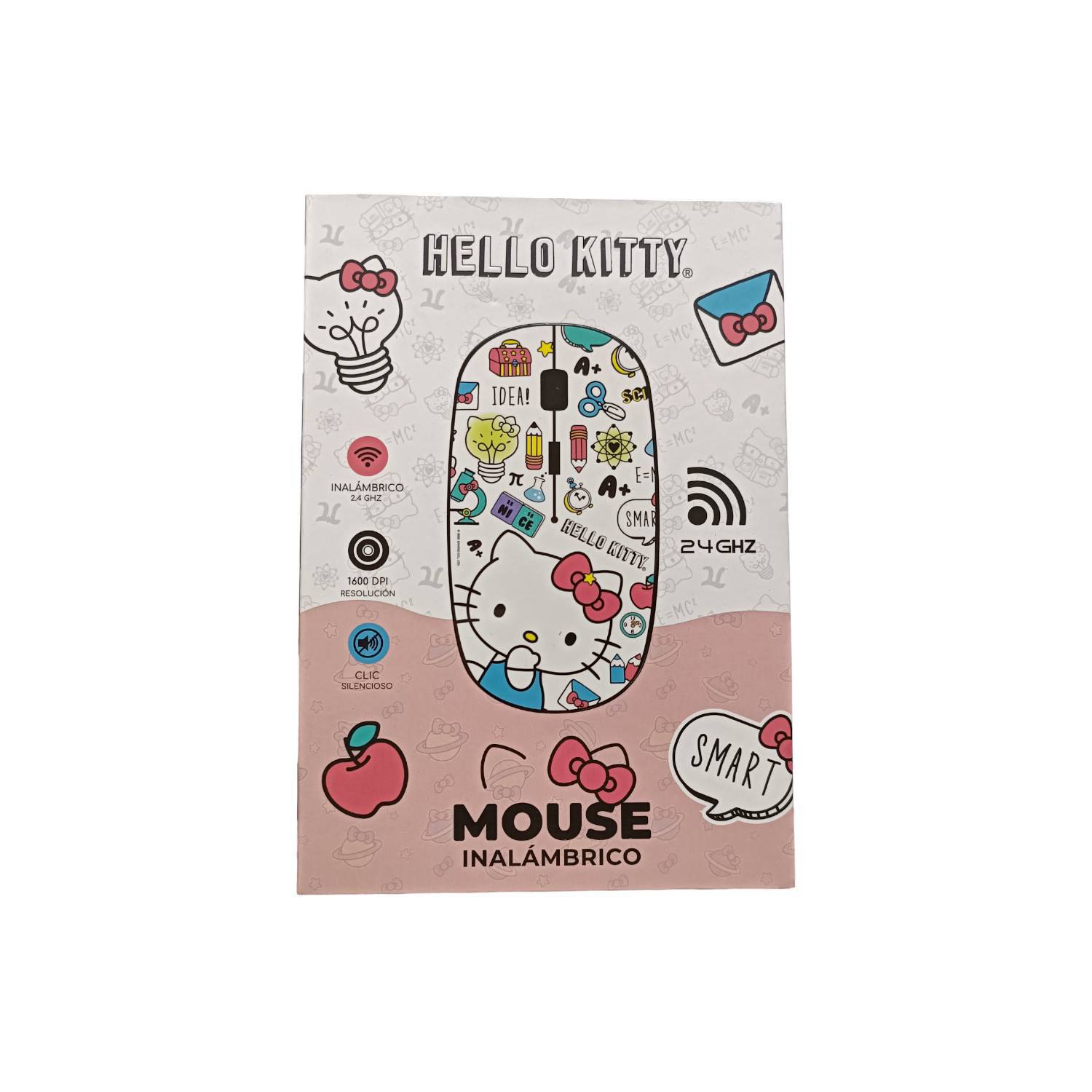 Sanrio Mouse InalÁmbrico Recargable Hello Kitty Blanco Pink City